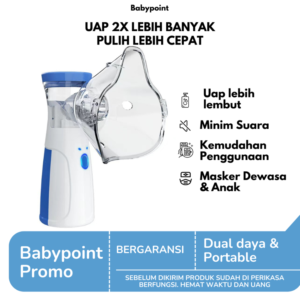 Jual Alat Terapi Pernapasan Portable Handheld Inhaler Nebulizer Machine | Shopee Indonesia