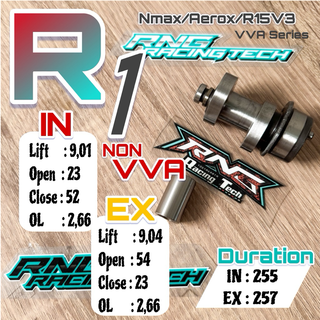 Jual Noken As RNG Racing Tech Seri R1 Custom Camshaft Tune Bore Stroke ...