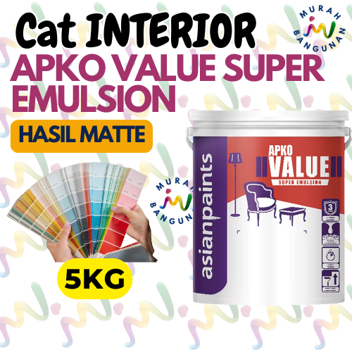 Jual Cat Tembok Interior Asian Paints APKO Value Super Emulsion VSE 5 ...