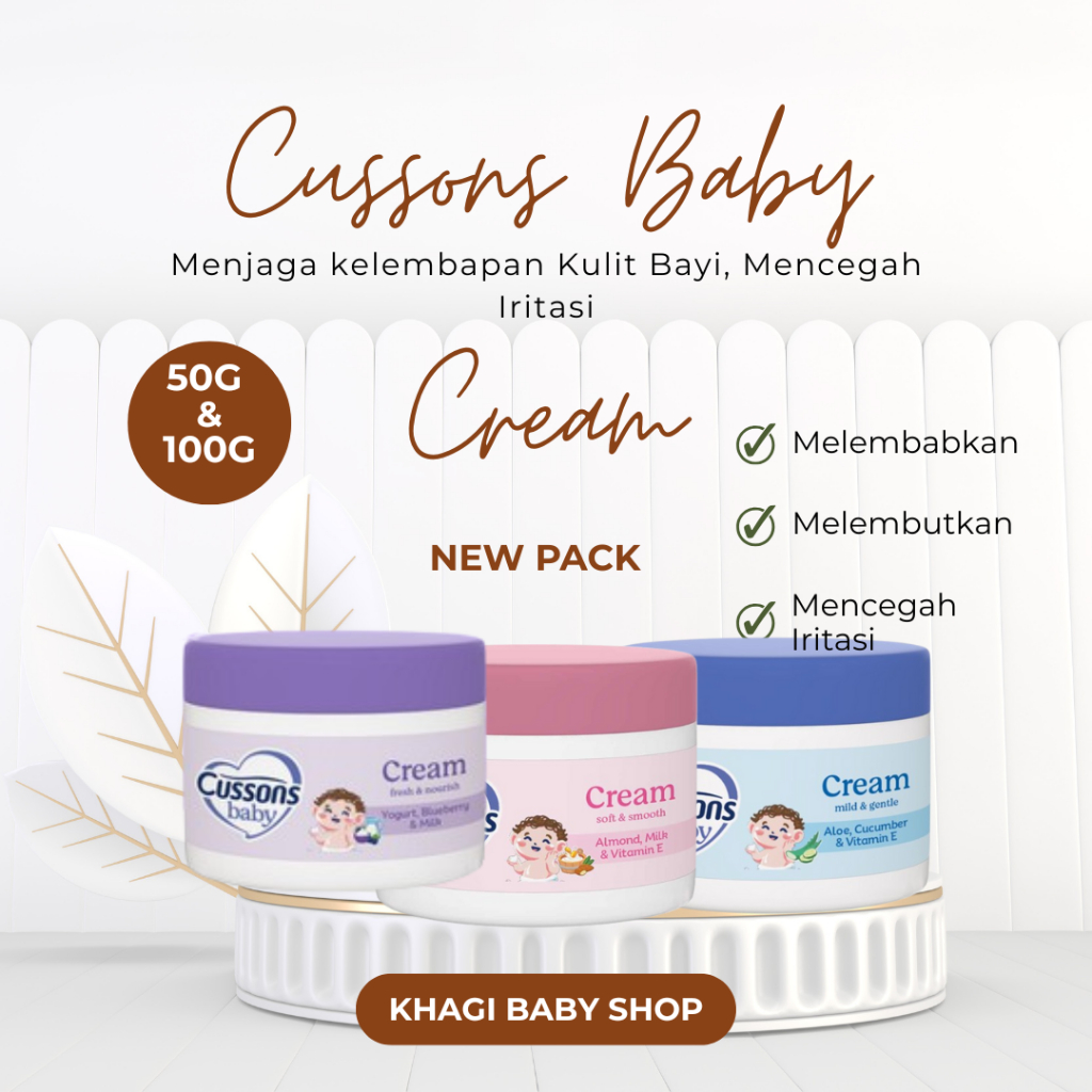 Jual CB Cussons Baby Cream 50g & 100g | Krim Bayi Cussons | Biru | Pink ...