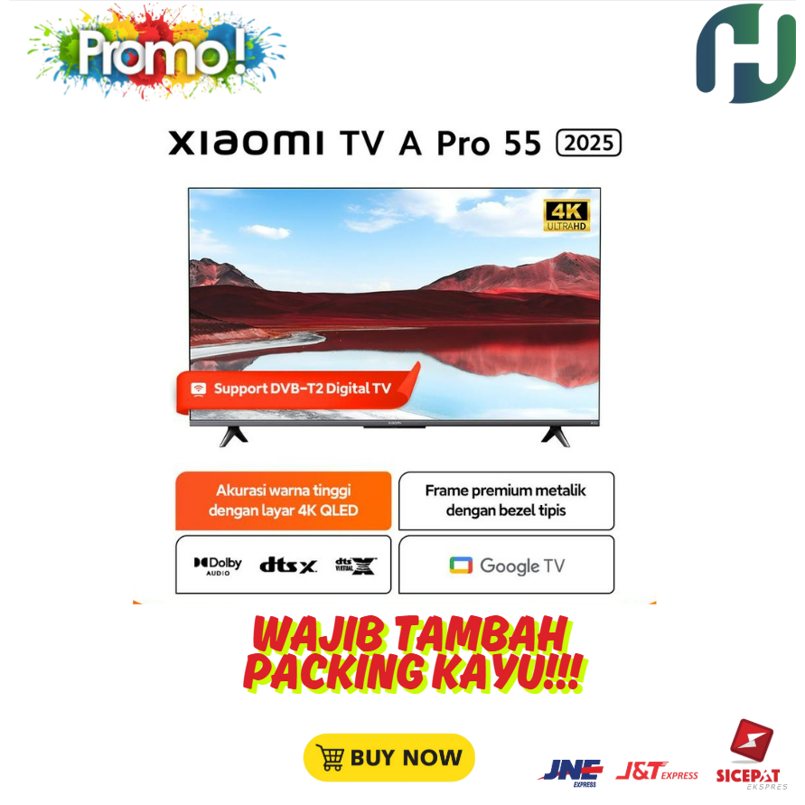 Jual NEW TELEVISI Smart TV Android Xiaomi Google TV A Pro 55" 4K QLED ...