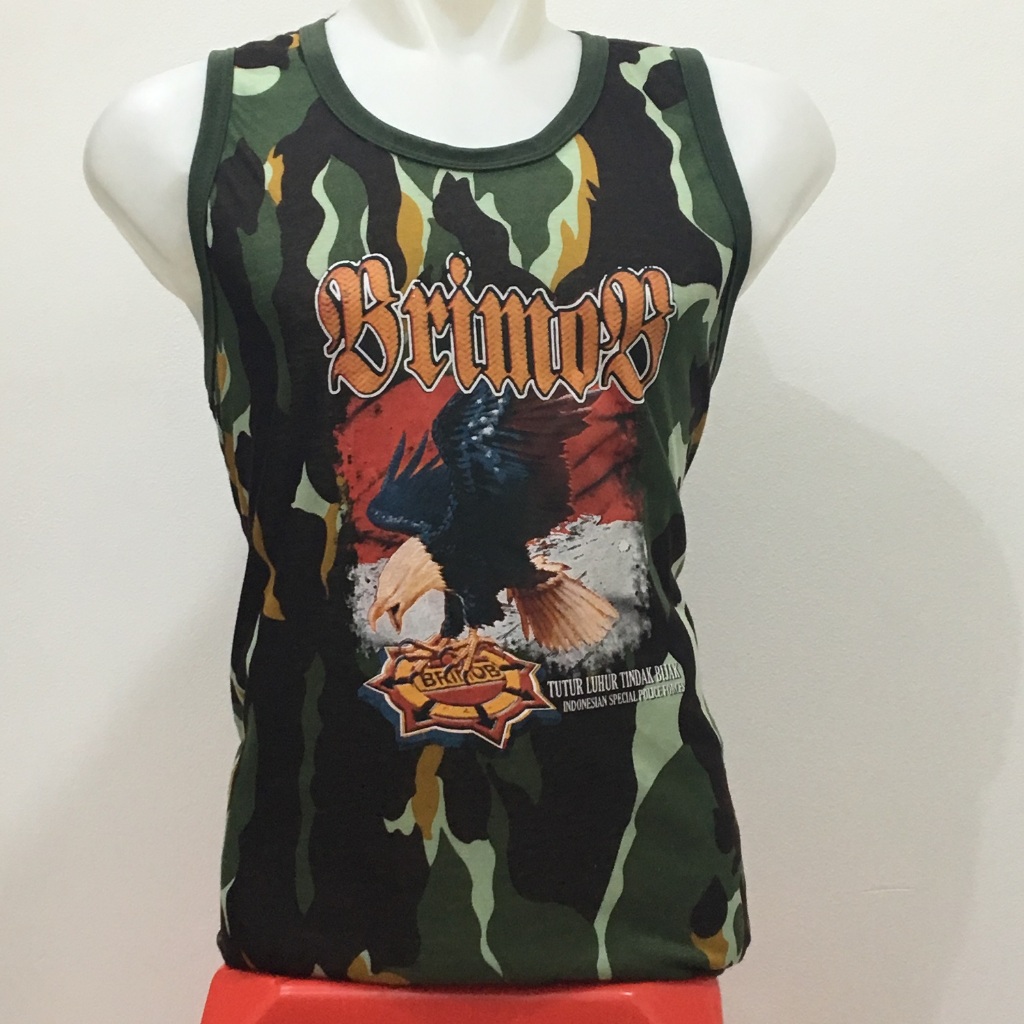 Jual Singlet Loreng Brimob - Singlet BRIMOB - Kaos Dalaman Loreng ...