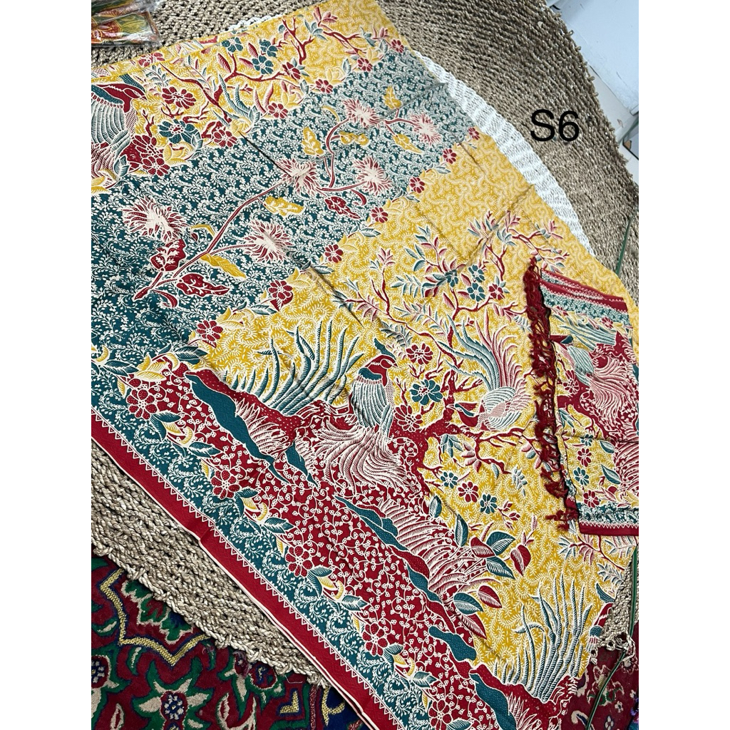 Jual KAMEN SEMI ATBM DOBY SERAT NANAS BATIK PRINT SET SELENDANG ...