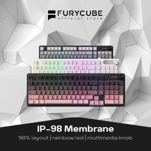 Jual FURYCUBE IP98 / IP-98 / IP 98 IP Feel Mechanical Gaming Keyboard ...
