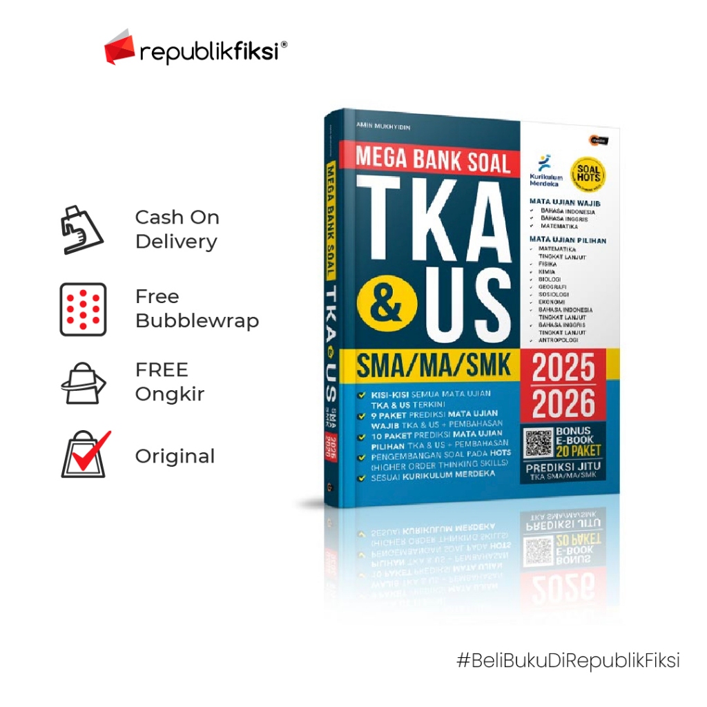 Jual Buku Mega Bank Soal TKA & US SMA/MA/SMK 2025/2026 - Amin Mukhyidin ...