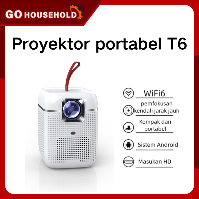 Jual Proyektor T6 Pengiriman Mengantung Peningkatan Nativ Wi-Fi 6 ...