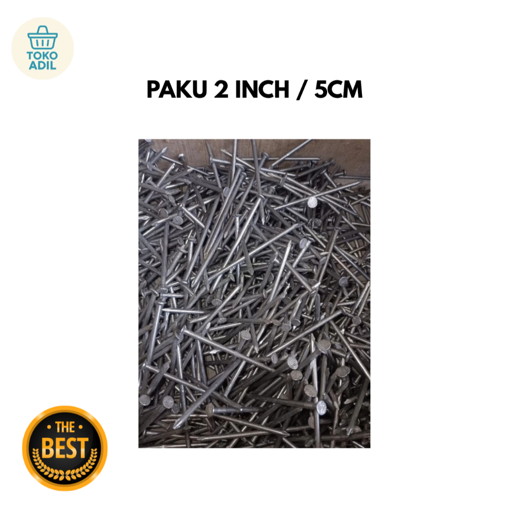 Jual Paku Kayu Paku Seri ukuran 2 INCH 5cm (Harga per KG) | Shopee ...