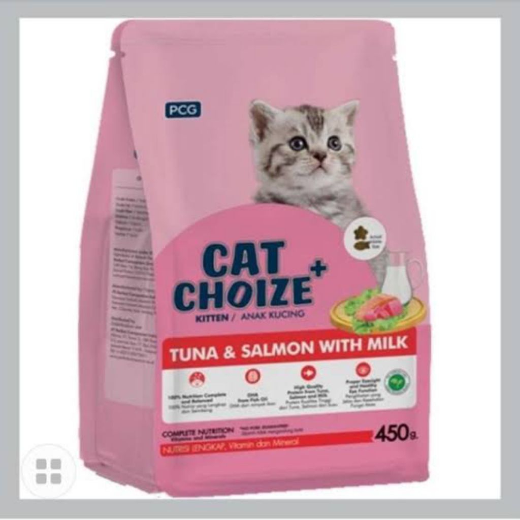 Jual Cat Choize Plus Kitten Tuna dan Salmon with milk 450gr | Shopee ...