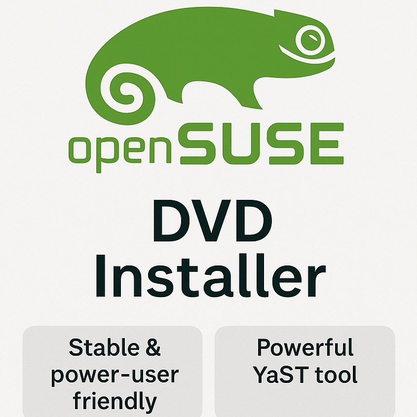 Jual OpenSUSE Linux DVD Installer – Stabil, Aman & Fleksibel | OS Terbaik utk Server, Developer ...