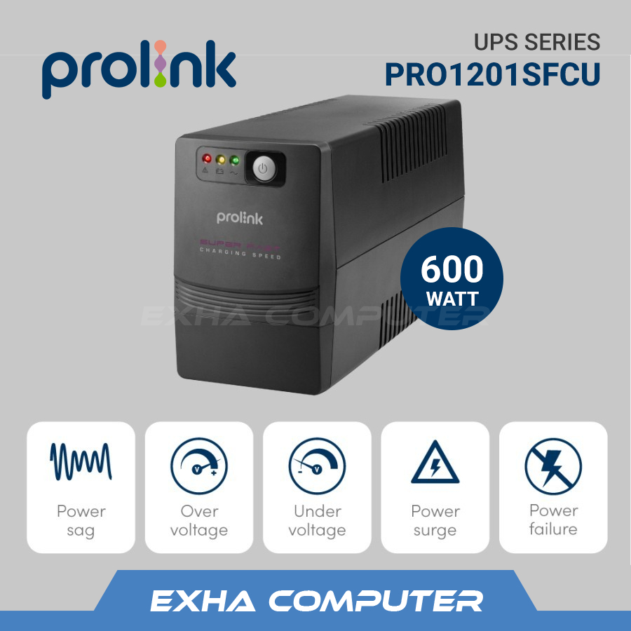 Jual UPS Prolink 650VA Line Interactive UPS Super Fast Charging ...