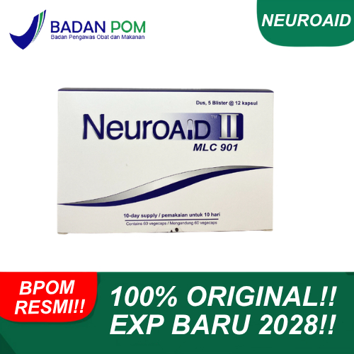 Jual NEUROAID II MLC 901 BOX ISI 60 READY !! EXP 2027 | Shopee Indonesia