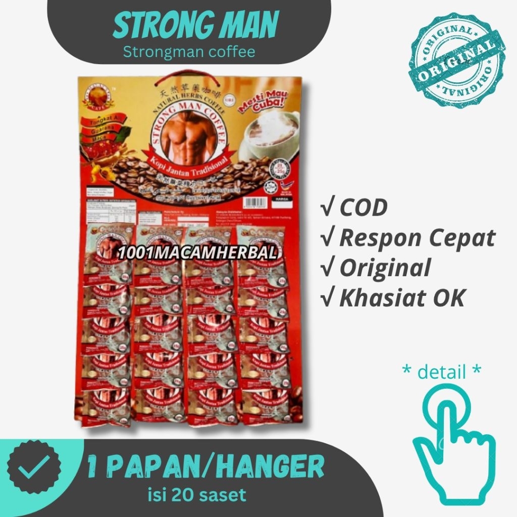 Jual STRONGMAN Kopi Rempah Tradisional – Suplemen Harian Pria | 20 ...