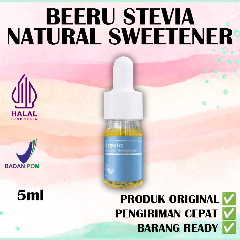 Jual BEERU STEVIA SWEETENER PEMANIS CAIR 5ML | Shopee Indonesia