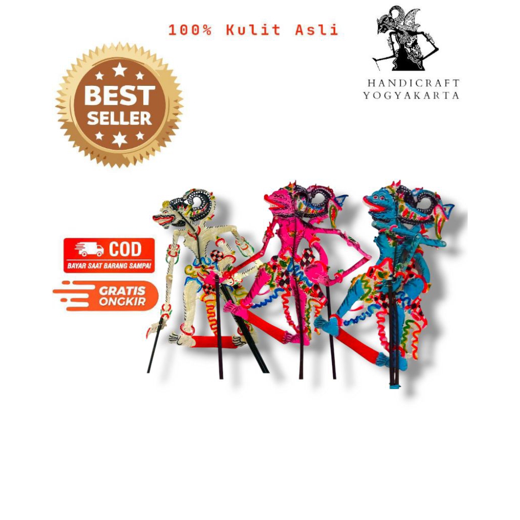 Jual wayang kulit asli mainan anak ANILA ANGGADA ukuran mini kecil ...