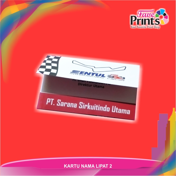 Jual KARTU NAMA LIPAT 2, AC 210 GR, FULL COLOR 2 MUKA, LAMINASI ...