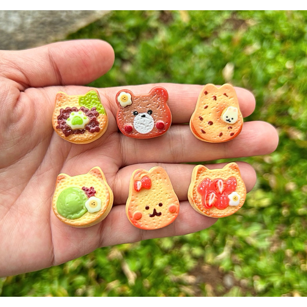 Jual [10pc] Resin Clay lubang tembus Roti Bear | Shopee Indonesia