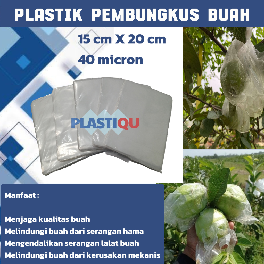 Jual Plastik Pembungkus Jambu Kristal 15X20 | Plastik Buah | Plastik ...