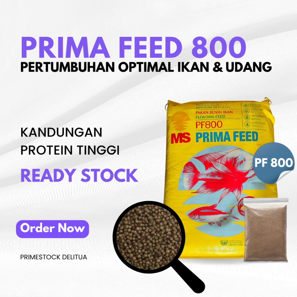 Jual Prima Feed 800 (PF 800) - Pakan Berkualitas untuk Pertumbuhan ...