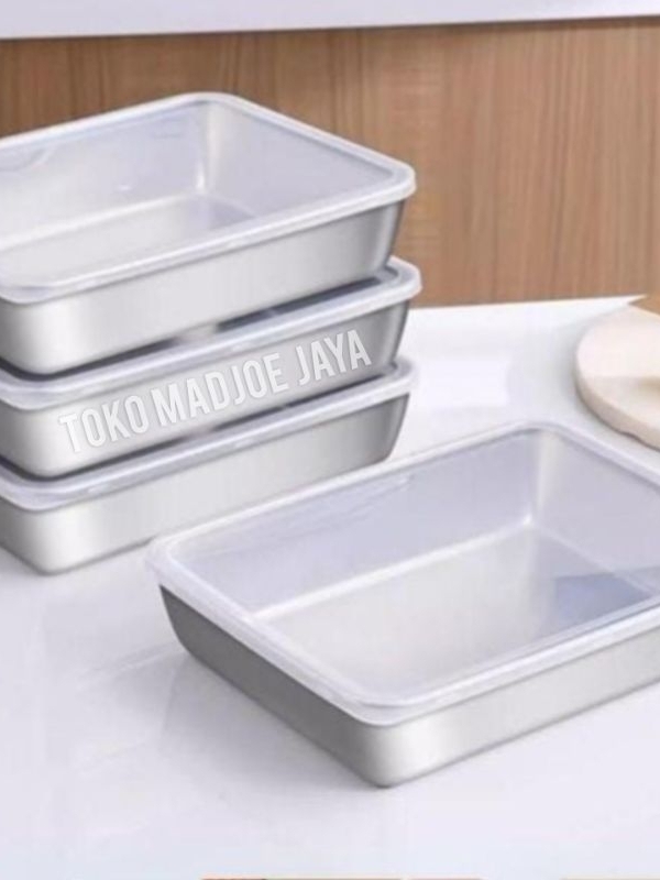 Jual VIRAL!! Food box stainless steel kotak makanan baki organizer ...