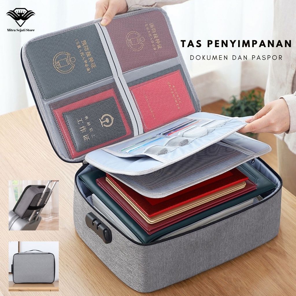 Jual Tas Penyimpanan Paspor dan Dokumen Water-Resistant dengan ...
