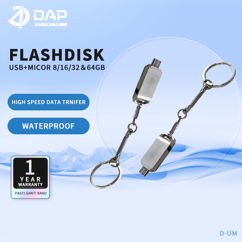 Jual DAP Flashdisk OTG 8GB/16GB/32GB/64GB Dual Interface USB & Micro ...
