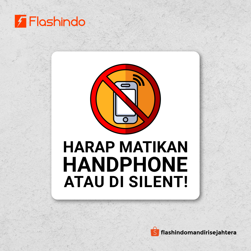 Jual Signboard Akrilik Tulisan Dilarang Menggunakan HP | Untuk Ruang ...