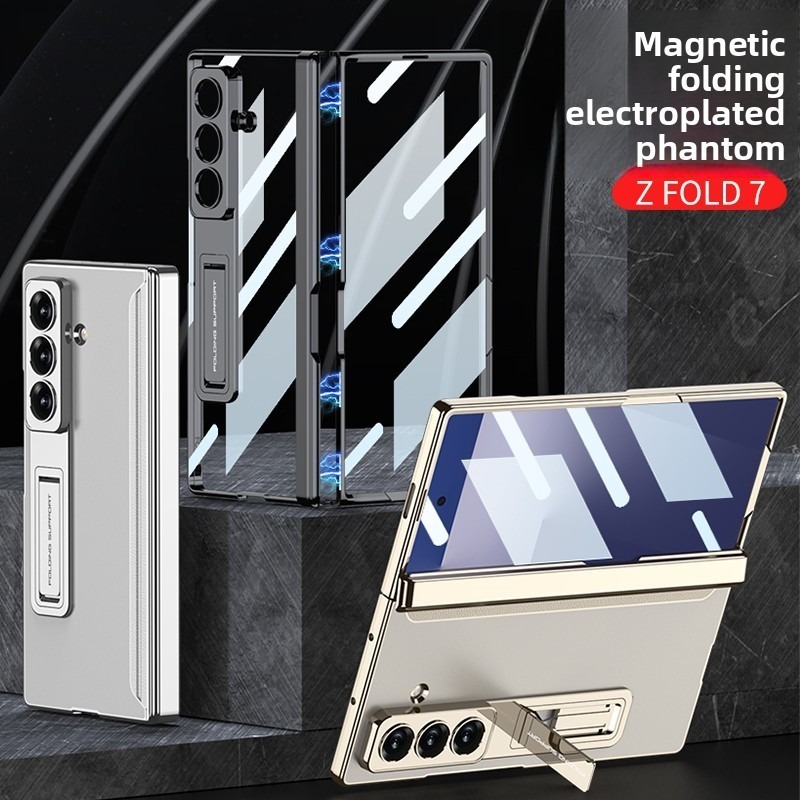 Jual Magnetic Simple for Samsung Galaxy Z Fold6 Fold7 Case Plating ...