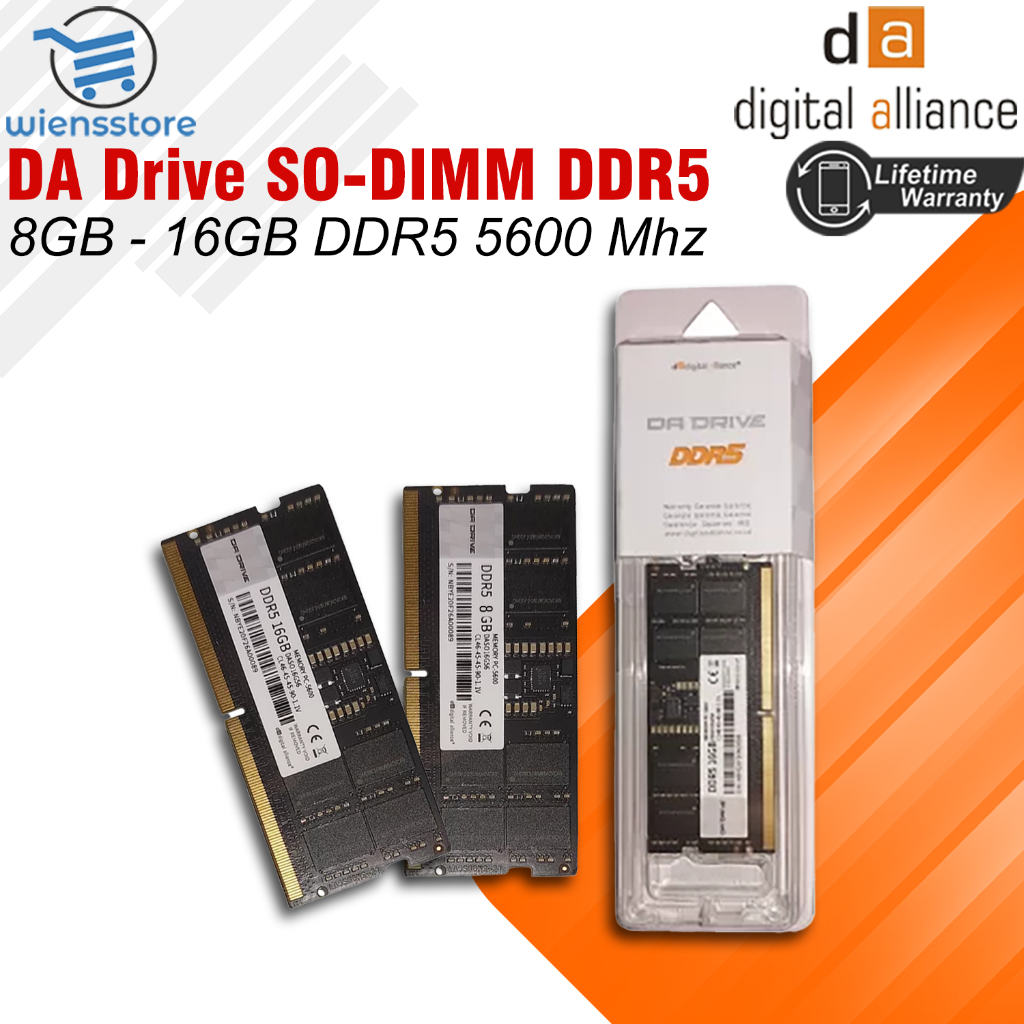 Jual Digital alliance DA Drive 8GB – 16GB DDR5 5600 – Sodimm | Da Drive ...