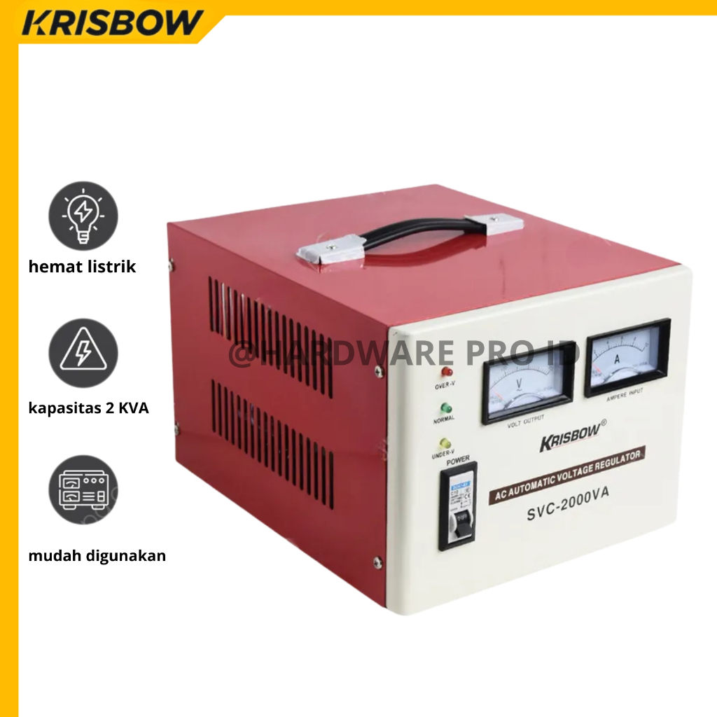 Jual Stabilizer Listrik Analog 2000 VA Krisbow Stavol Bergaransi Resmi ...