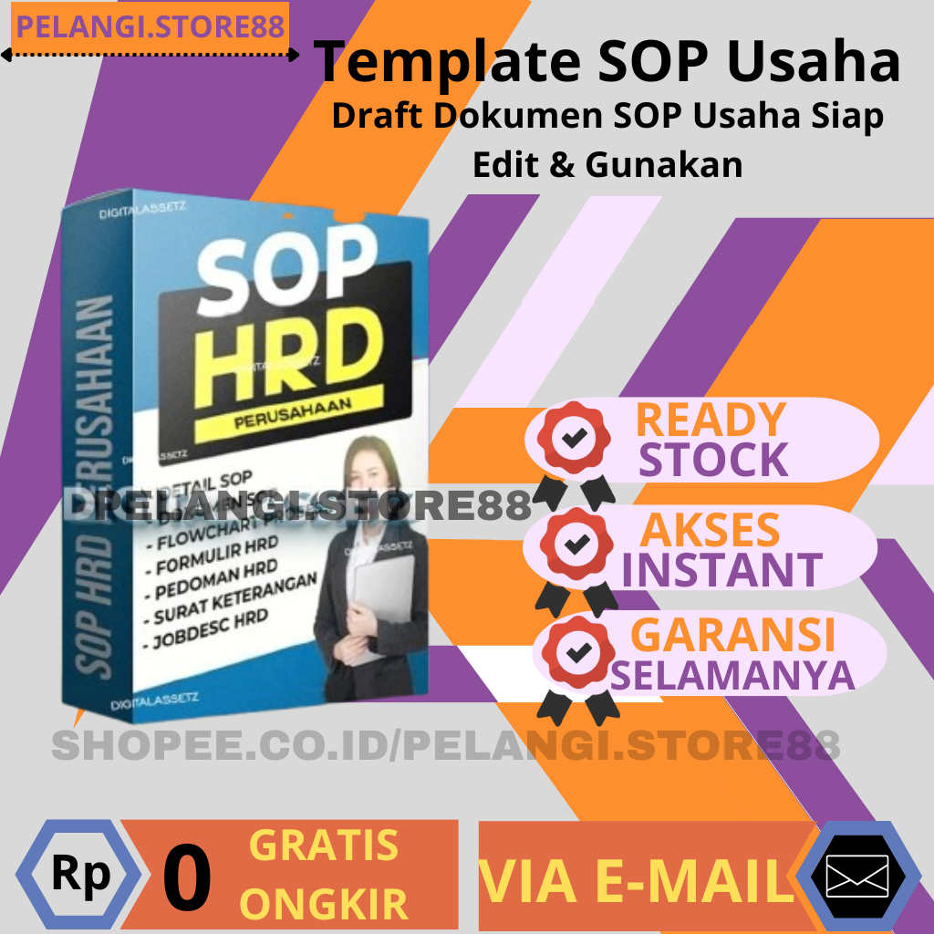 Jual FULL SOP HRD PERUSAHAAN Lengkap dan Detail + Flowchart Proses ...