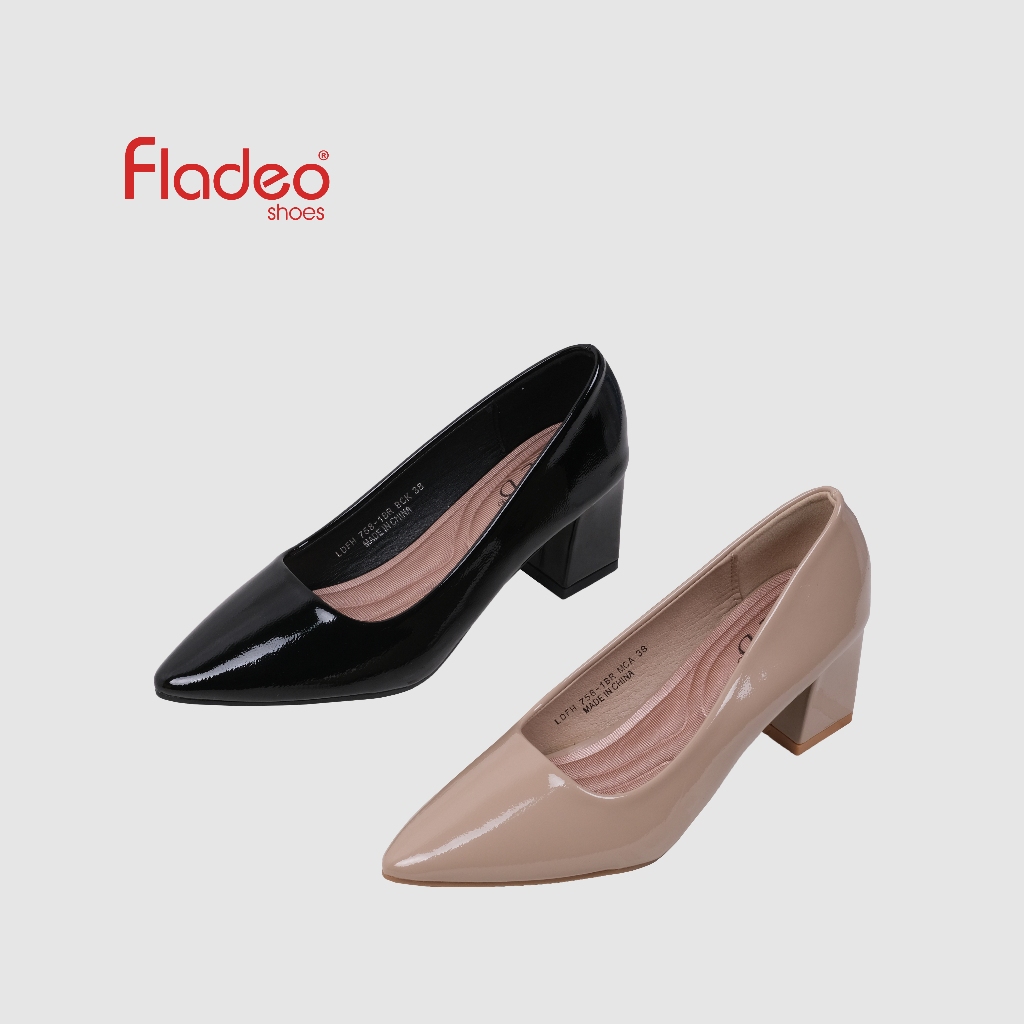 Jual Fladeo C24/LDFH758-1BR/Sepatu Ballerina Hak Wanita [ Ballerina ...