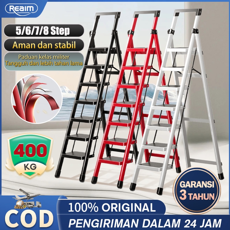 Jual 【Tebal Anti Slip】Tangga 8 Step Tangga Lipat Premium Tangga Lipat ...