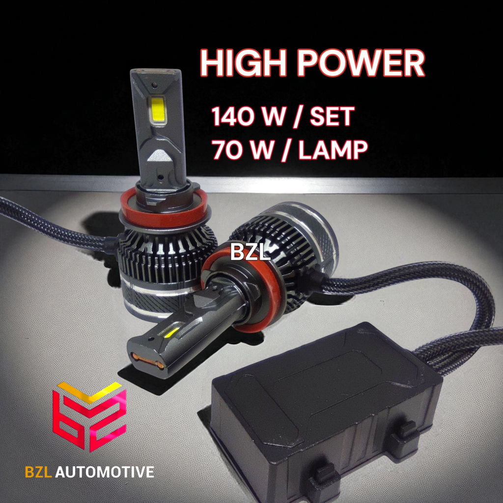 Jual BZL X70 Lampu Led Mobil H4 H11 9005 HB3 H1 HB4 H7 High Power 140W ...