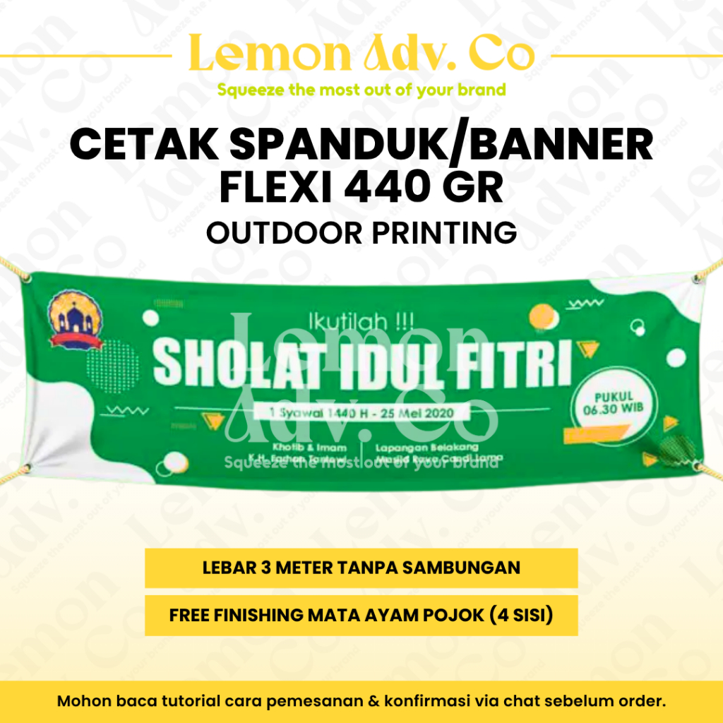 Jual CETAK SPANDUK 440 GR BANNER BALIHO BACKDROP BILLBOARD CUSTOM FLEXI ...