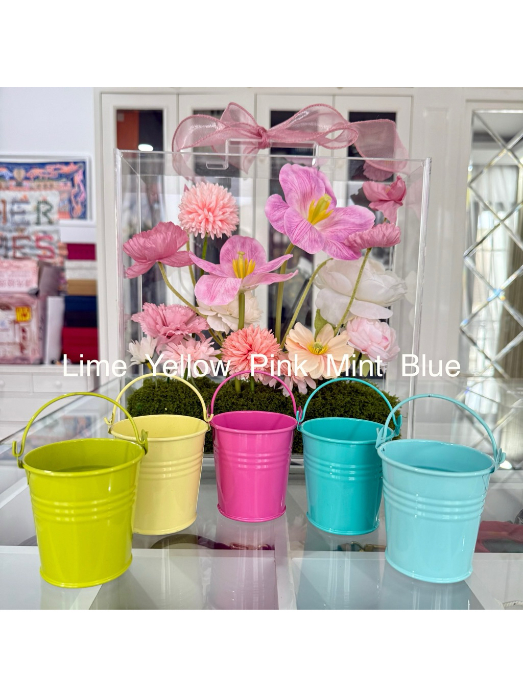 Jual Ember Alumunium Warna Warni DIY Ember Kaleng Kecil Mini 7cm x 6cm ...