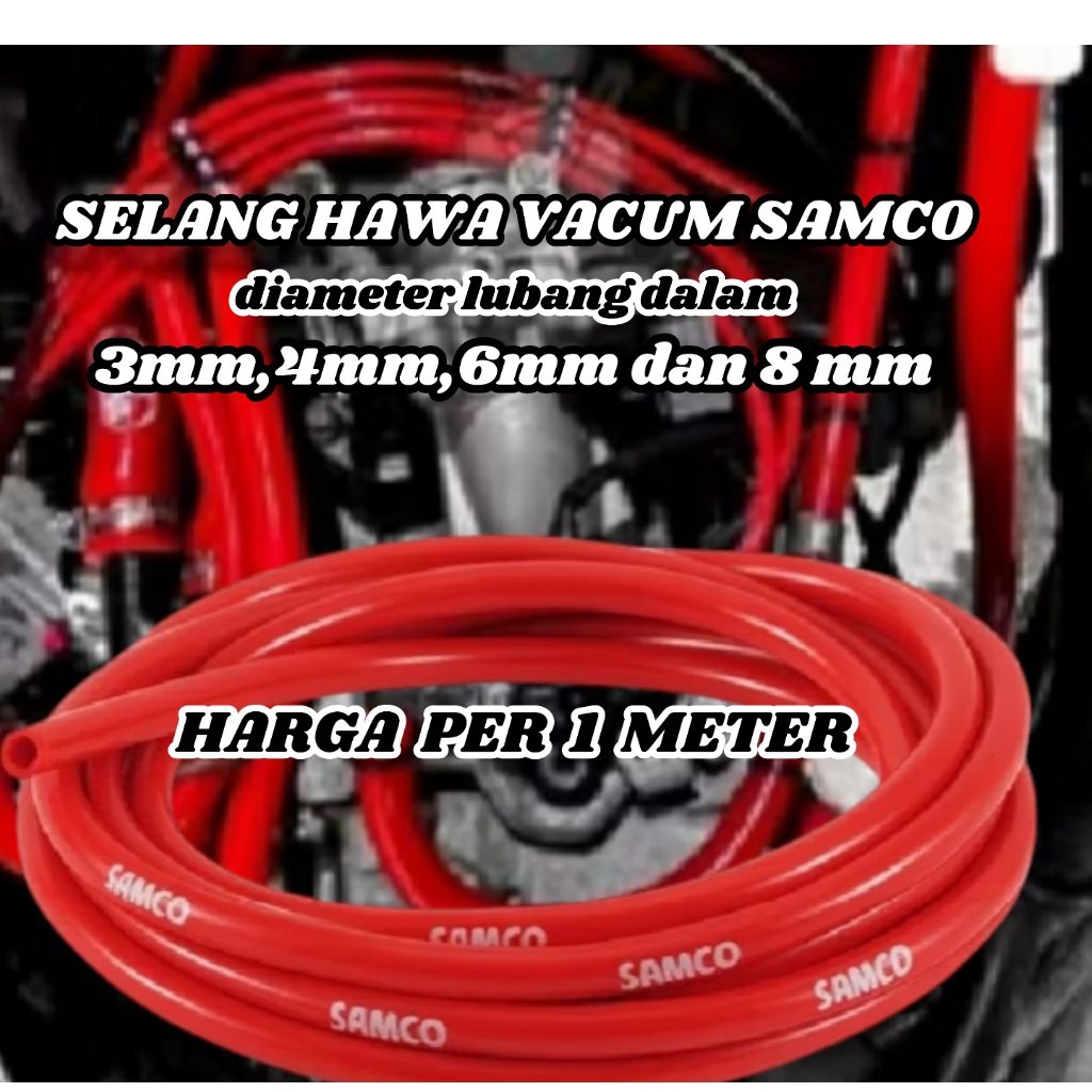 Jual Selang Samco Hawa Vacum Silicon Hose Harga Per 1 meter | Shopee ...