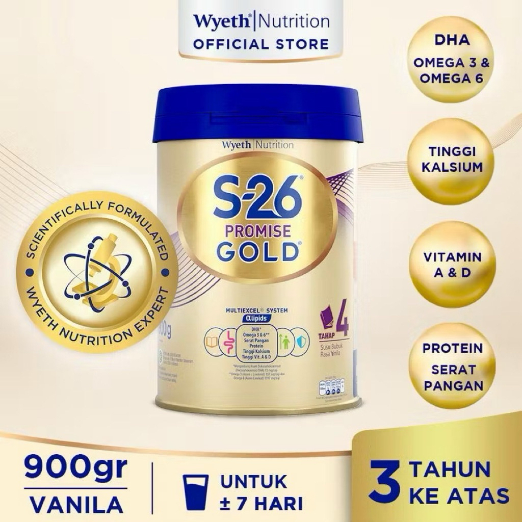 Jual EXP NOV2025 S26 PROMISE GOLD 900 gr S 26 Susu Pertumbuhan 3 tahun ...