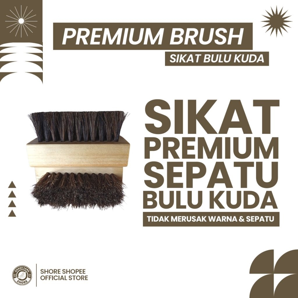 Jual SHORE - Sikat Sepatu Premium Bulu Kuda Tanpa Merusak Bahan ...