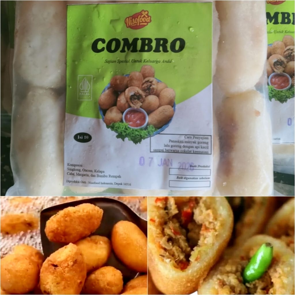 Jual Combro Frozen Nisa Food Isi 10 Renyah Pedas Gurih Oncom Asli ...
