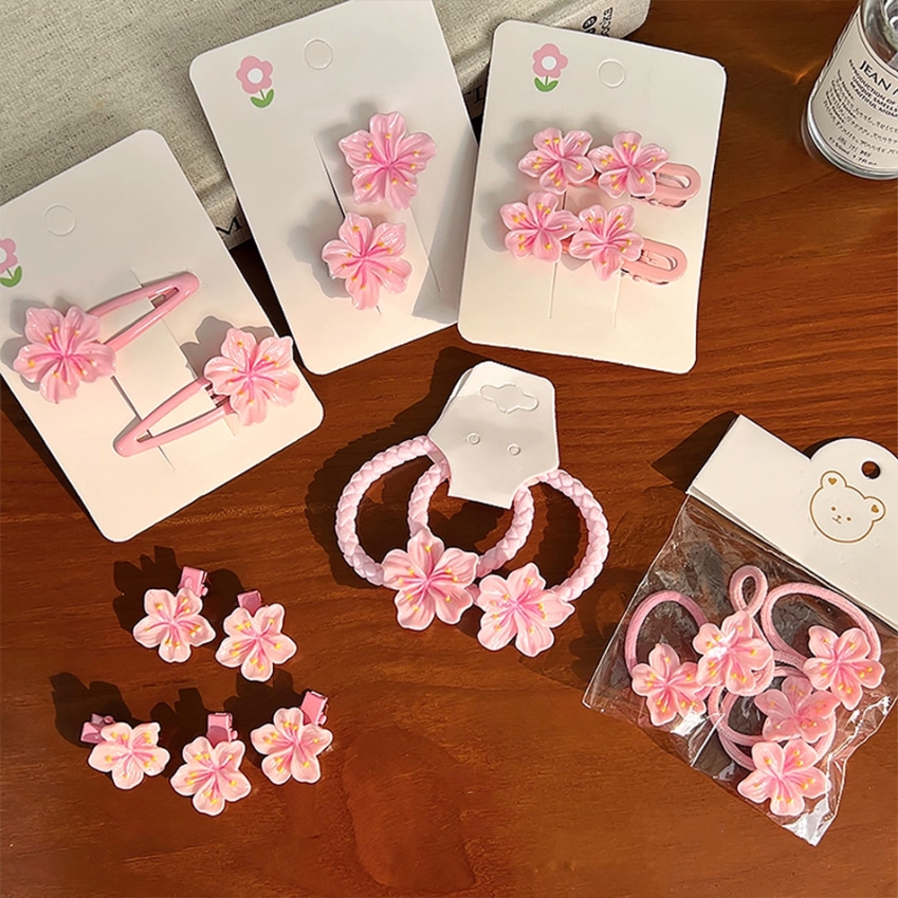 Jual Gadis Bunga Rambut Clip, Korea Fashion Rambut Set, Bunga Rambut ...