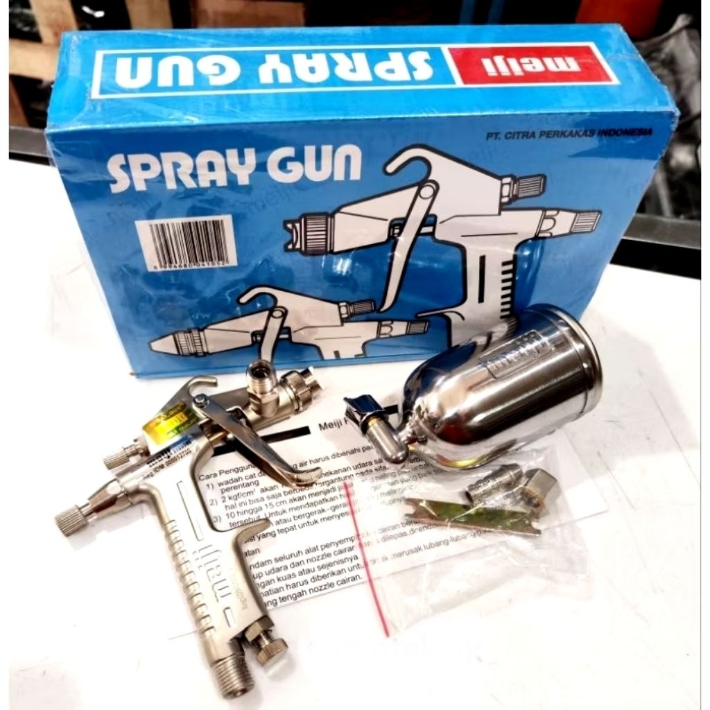 Jual SPRAY GUN TABUNG ATAS 200CC MEIJI R3G ALAT CAT SEMPROT ANGIN ...