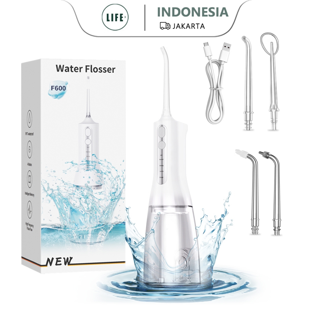 Jual 3life Water Flosser Portabel - Pembersih Gigi & Gusi 60-120PSI ...
