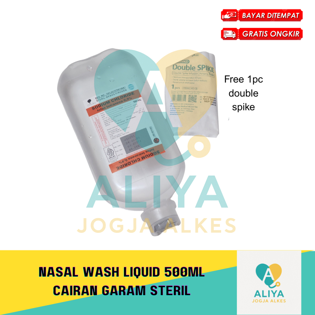 Jual Nasal Wash Liquid (Cairan Garam Steril) Cairan Pembersih Luka ...
