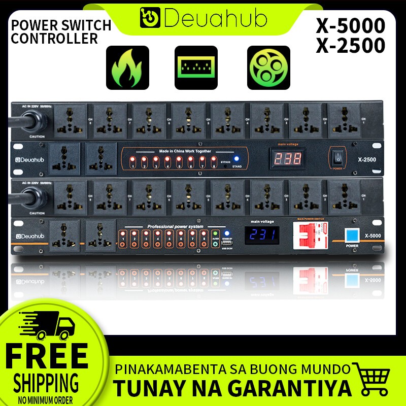 Jual Deuahub X-2500/X-5000 Power Sequencer Control Colokan Listrik Management Board Socket 8 ...