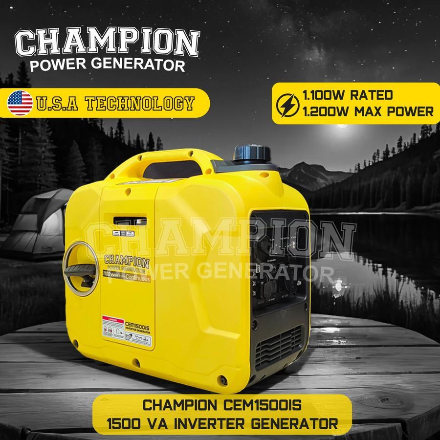 Jual Genset 1000 Watt Champion Mini Silent Inverter CEM 1500IS / Genset ...