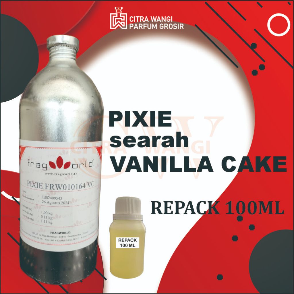 Jual (100 GR) PIXIE SEARAH AROMA VANILA CAKE BY FRAGWORLD KEMASAN ...