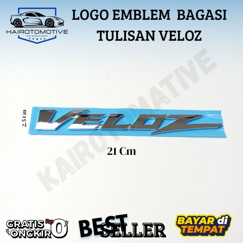 Jual Logo Emblem Bagasi Tulisan Veloz Original | Shopee Indonesia