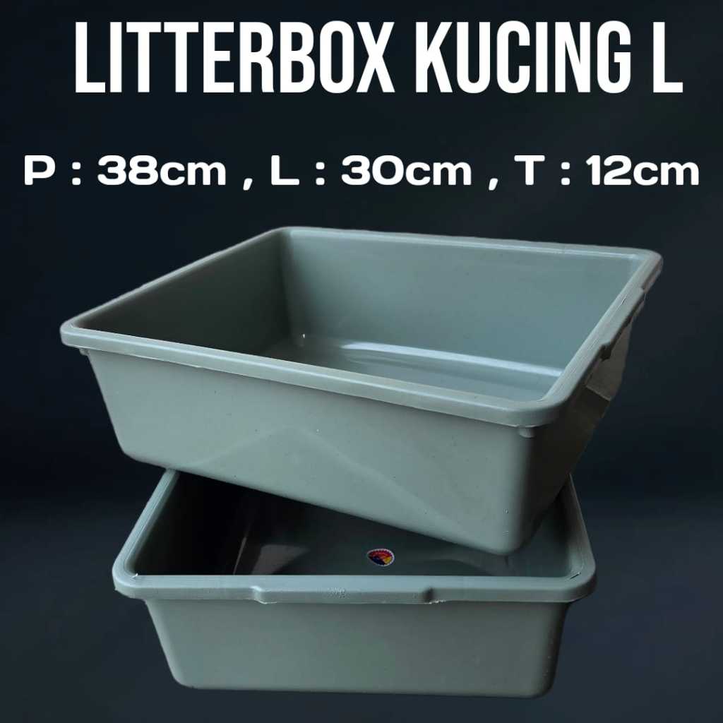 Jual Litterbox kucing / baskom segi / bak hidroponik besar 38cm / bak ...