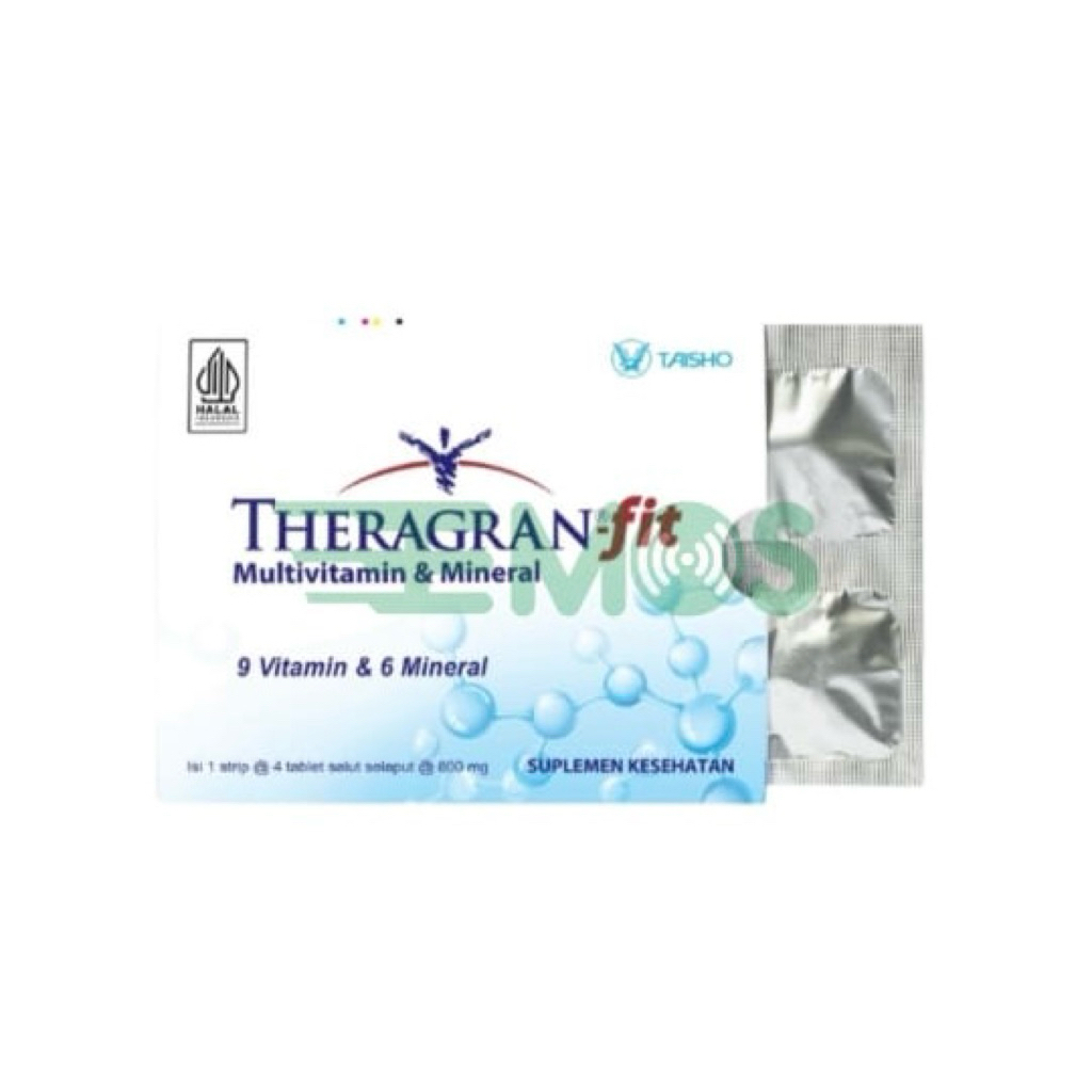 Jual Theragran FIT multivitamin dan mineral (kemasan strip isi 4 tablet ...