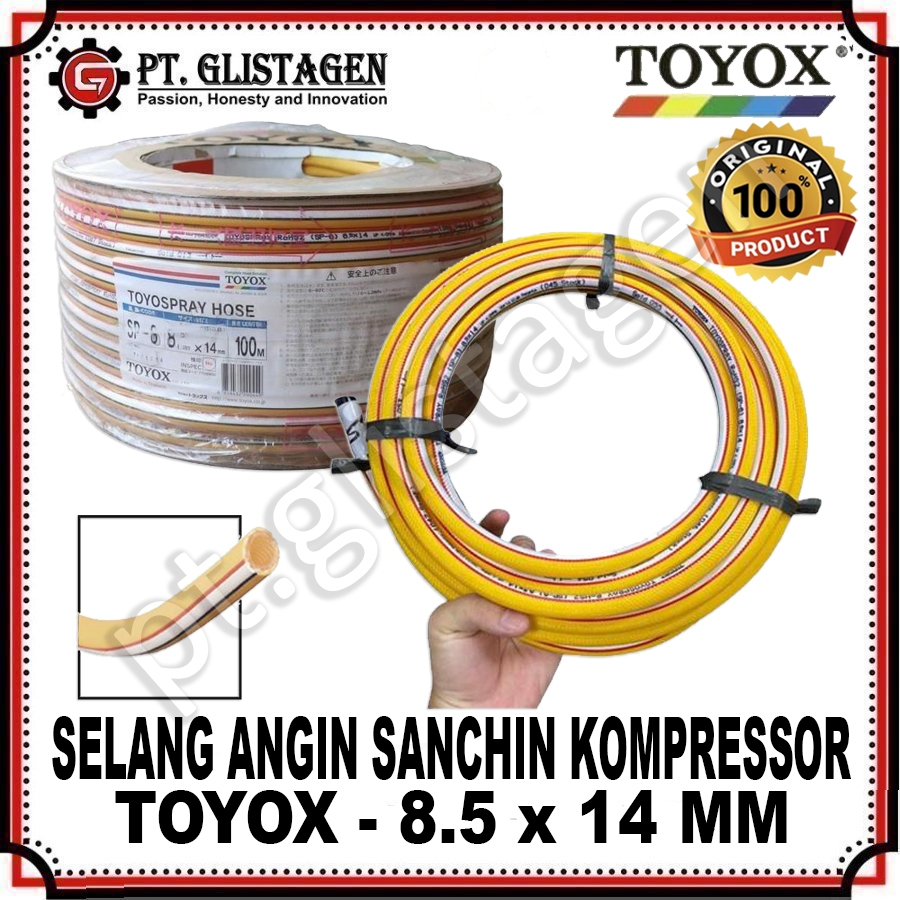 Jual TOYOX 1 ROLL Selang Angin Kompresor Compresor Selang Steam Jet ...